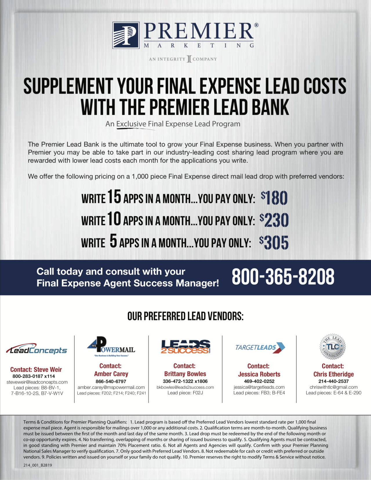 Lead Center | Premier Marketing