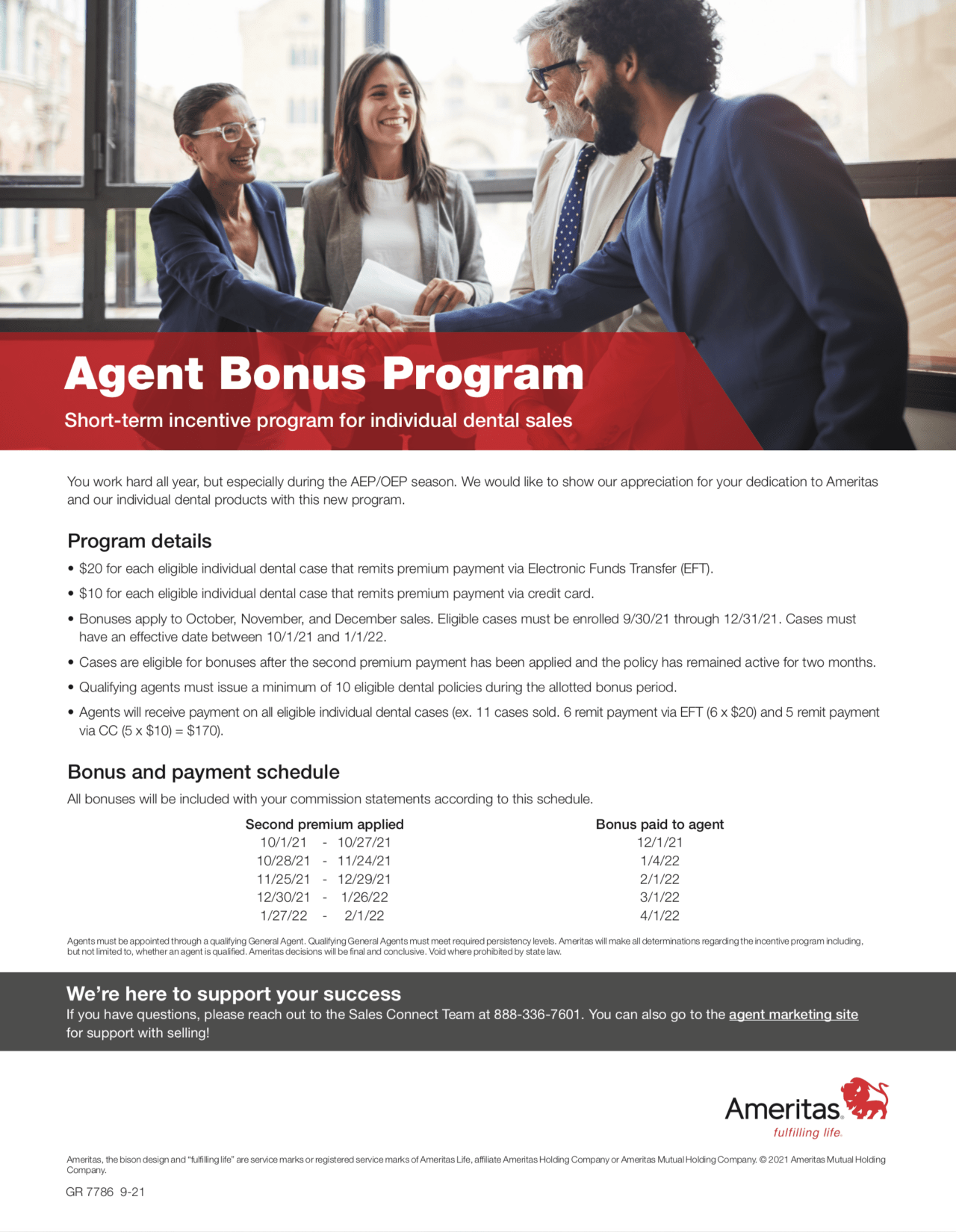 Agent Bonus Program | Premier Marketing