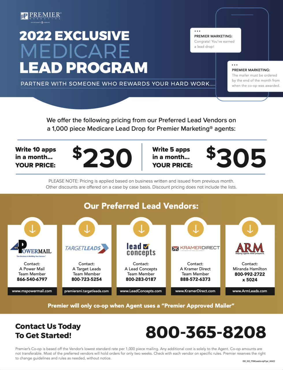 Lead Center | Premier Marketing